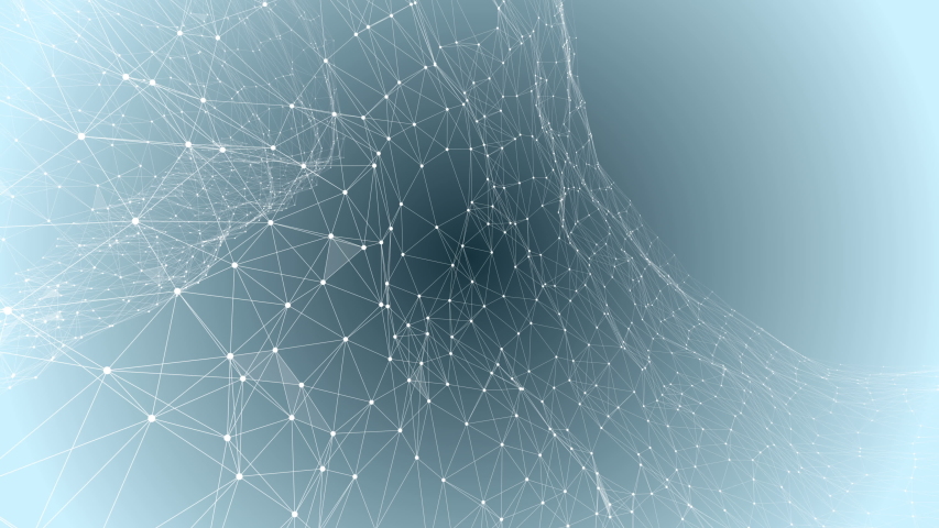 connection wireframe structure particles animation complex Stock ...