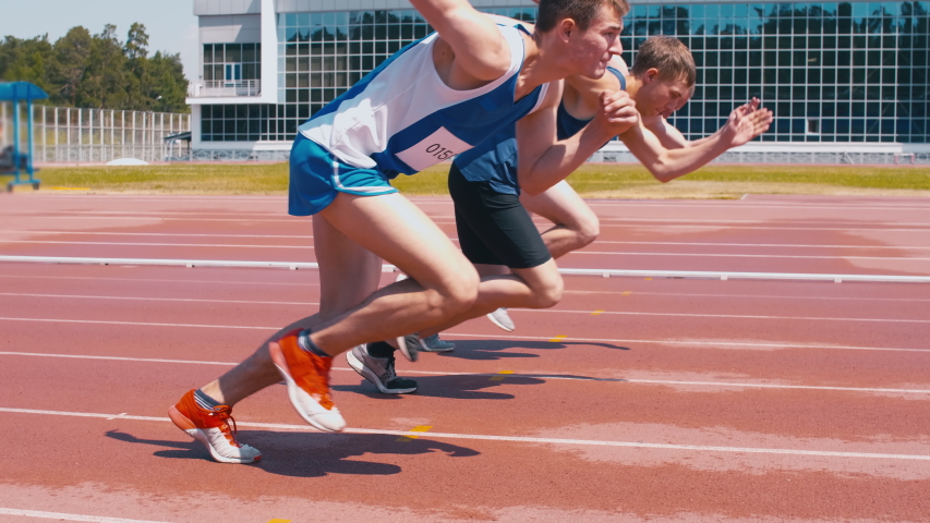 Track Runner Stock Footage ~ Royalty Free Stock Videos | Pond5