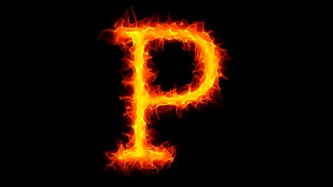 Letter P On Fire Stock Footage Video (100% Royalty-free) 1034764 ...