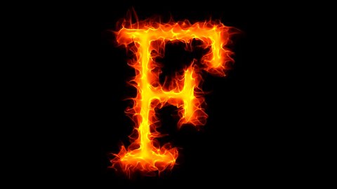Letter F On Fire Stock Footage Video (100% Royalty-free) 1034773 ...
