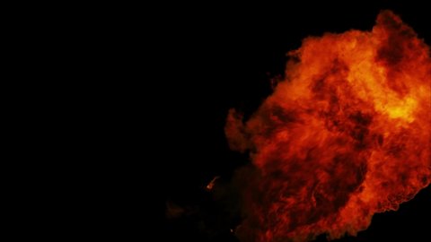 4k Fireball Fire Explosion Burning Fire Stock Footage Video (100% ...