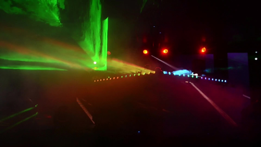 stage lighting beams during concert spotlights Stock Footage Video (100 ...