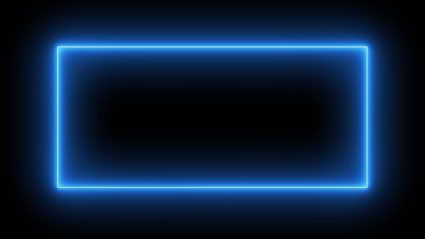 abstract neon led square border futuristic : vidéo de stock (100 % ...