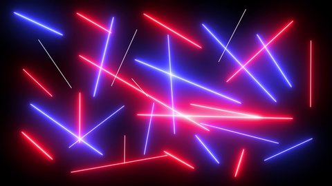 Abstract Creative Neon Lines Bars Loop Stock Footage Video (100% ...