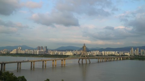time lapse 4k seongsu bridge seoul Stock Footage Video (100% Royalty ...