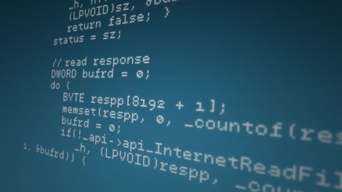 Animation Computer Coding Text White Scrolling Stock Footage Video (100 ...