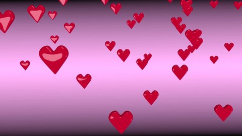 Loop Video Abstract Red Hearts On Stock Footage Video (100% Royalty ...