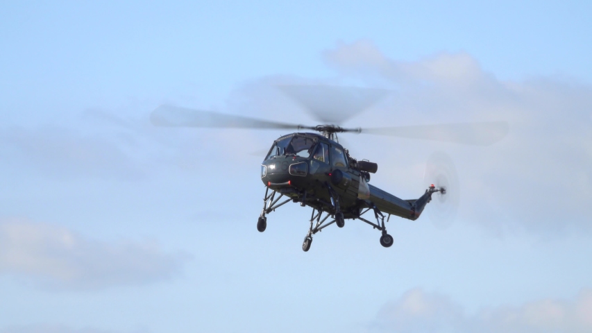 Shipboard anti submarine warfare helicopter Stock Video Footage - 4K ...