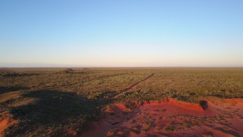 Scenic Panoramic Aerial Drone View Outback Stock Footage Video (100% ...