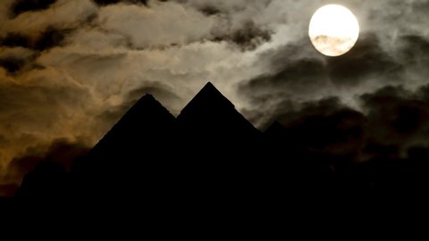 Great Egyptian Pyramids Giza Time Lapse Stock Footage Video (100% ...