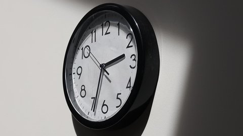 Clock Hands Spinning Fast Time Flies Stock Footage Video (100% Royalty ...