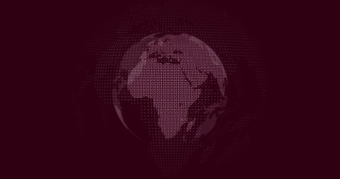 4k Digital World Animation Loopable Stock Footage Video (100% Royalty ...