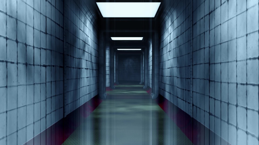 freaky mental asylum corridor chaos loop Stock Footage Video (100% ...