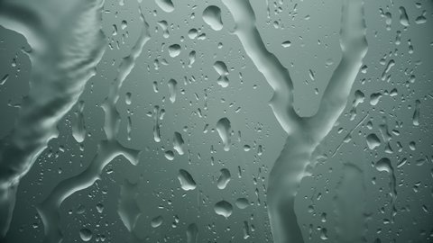 Heavy Rain Closeup Raindrops On Window Stock Footage Video (100% ...