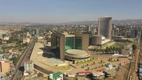 Addis Ababa Ethiopia March 2019 Aerial Stock Footage Video (100% ...