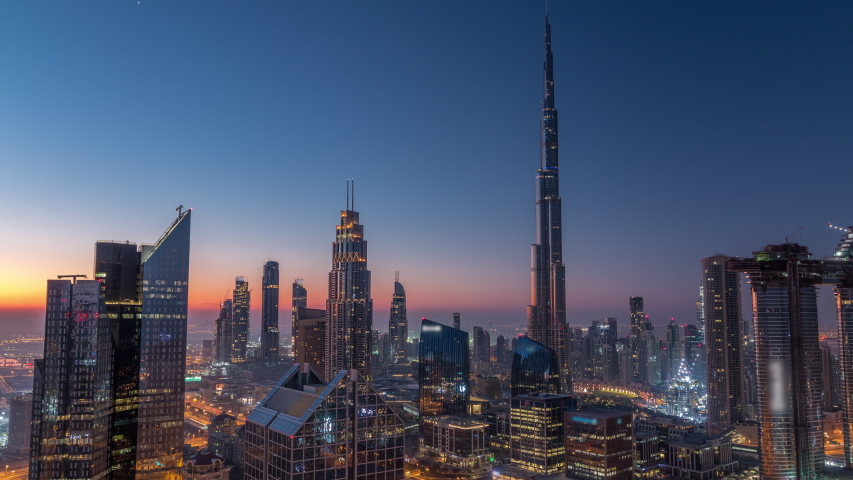 4k timelapse - city skyline cityscape Stock Footage Video (100% Royalty ...
