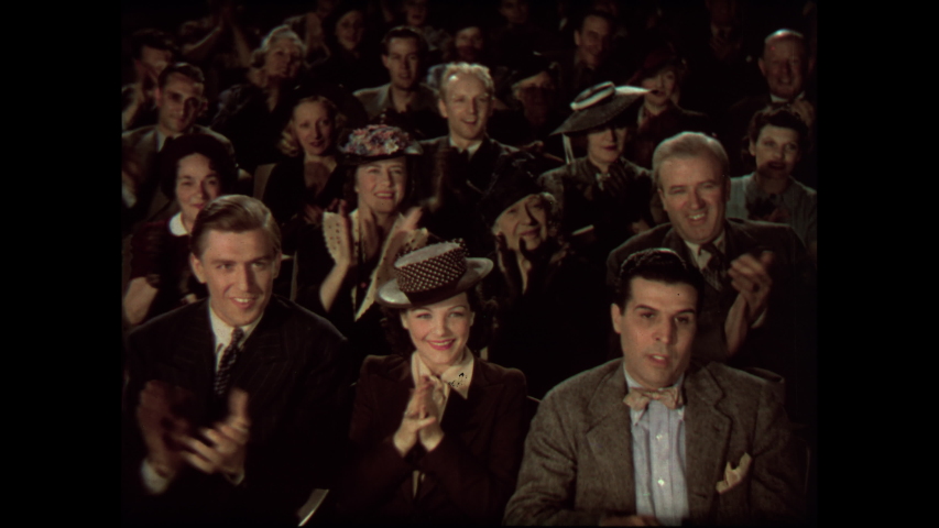 1930s: Audience Sits in Theater, Stock Footage Video (100% Royalty-free ...