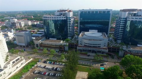 Labuanmalaysiaaug 92019aerial View Labuan Financial Park Stock Footage ...