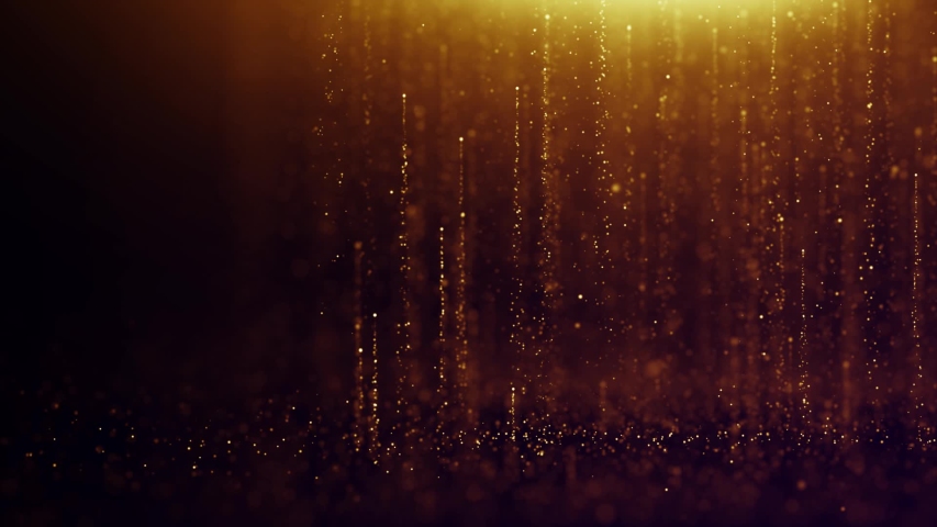 golden blue details falling rising particles Stock Footage Video (100% ...