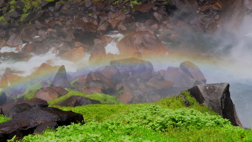 Rock formation in the mist image - Free stock photo - Public Domain ...