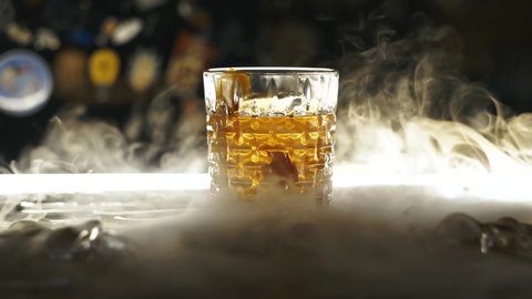 Cocktail Dry Ice On Bar Stock Footage Video (100% Royalty-free ...