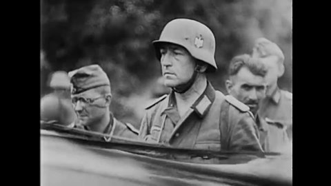 Circa 1940 German Soldiers Advance By Stock Footage Video (100% Royalty ...