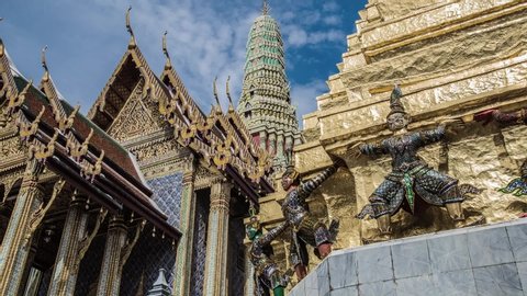 pagoda wat ratchabophit buddhist royal temple Stock Footage Video (100% ...