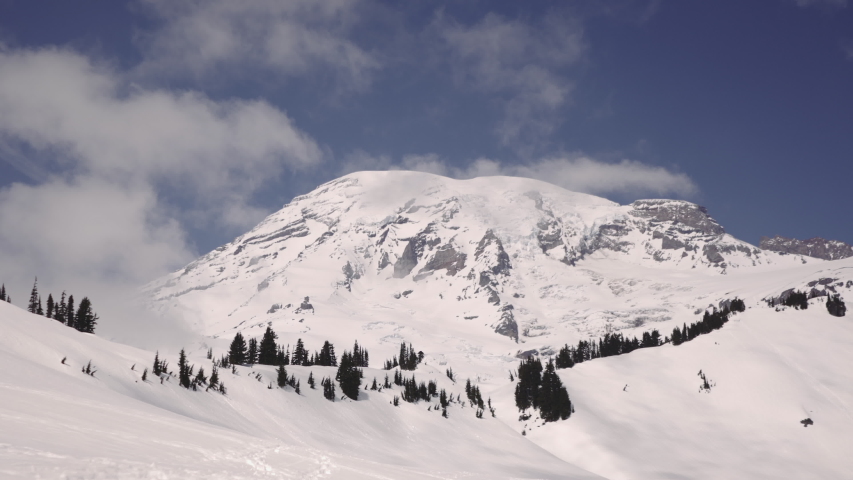 Scenic view of peak of Mount Rainier, Washington image - Free stock ...