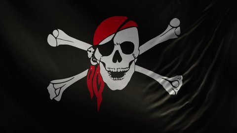 Black Ragged Pirate Flag Skull Bones Stock Vector (Royalty Free ...
