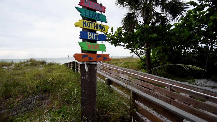 1 Leave nothing behind sign Stock Video Footage - 4K and HD Video Clips ...