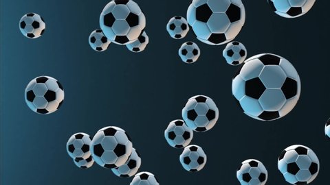 Soccer Ball Animation Background Rendering Alpha Stock Footage Video ...