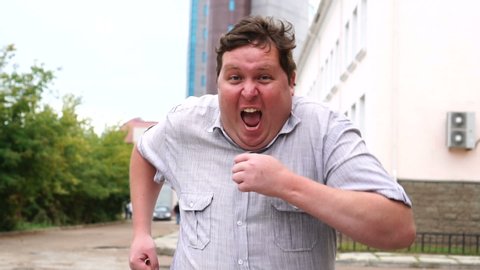 Fat man front view Stock Video Footage - 4K and HD Video Clips ...