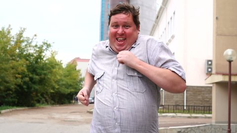 Fat man front view Stock Video Footage - 4K and HD Video Clips ...