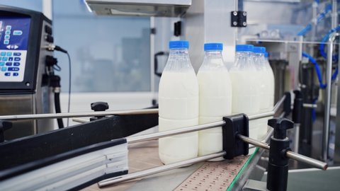 Milk Production Factory Milk Production On Stock Footage Video (100% ...