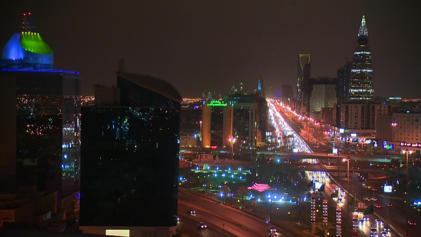 4k Riyadh City Night View Stock Footage Video (100% Royalty-free ...