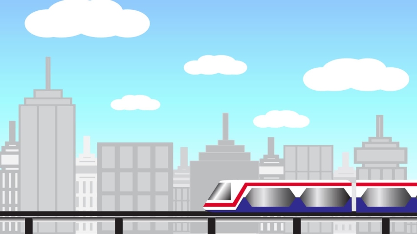 cartoon animation bts sky train bangkok: วิดีโอสต็อก (ปลอดค่าลิขสิทธิ์ ...