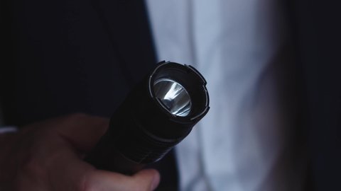 Close Stun Gun Electroshock Weapon Self Stock Footage Video (100% ...