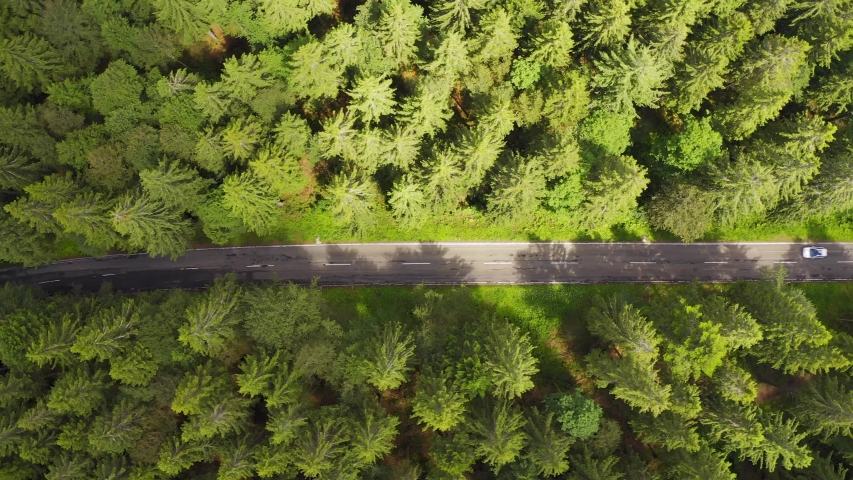 Overhead view of the landscape and road image - Free stock photo ...