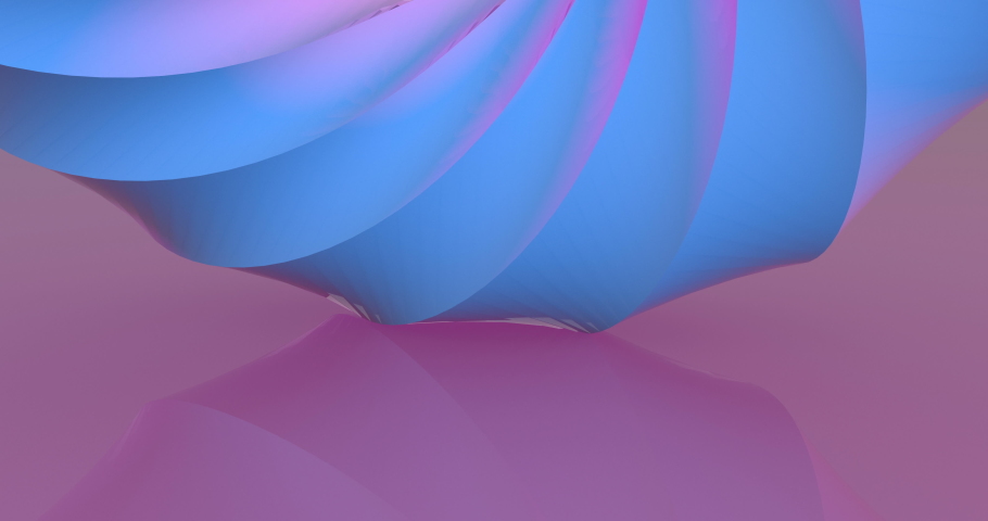 Rotating Creamy Curve 3d Footage. Stock Footage Video (100% Royalty ...