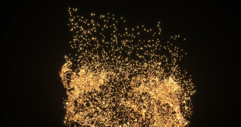 Golden Liquid Explosion 3d Realistic Footage Stock Footage Video (100% ...