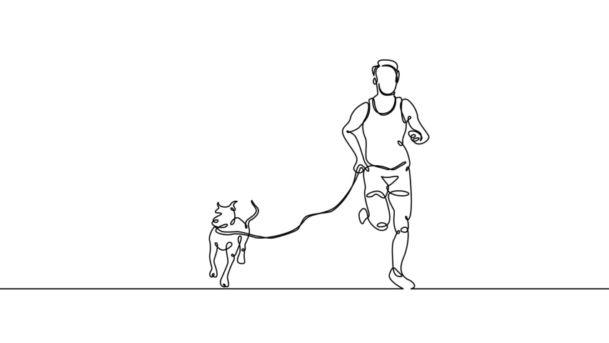 Line Drawing People Running Stock Video Footage - 4K and HD Video Clips ...