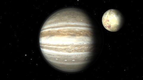 Jupiter Rotating Jupiter Spinning Full Rotation Stock Footage Video ...