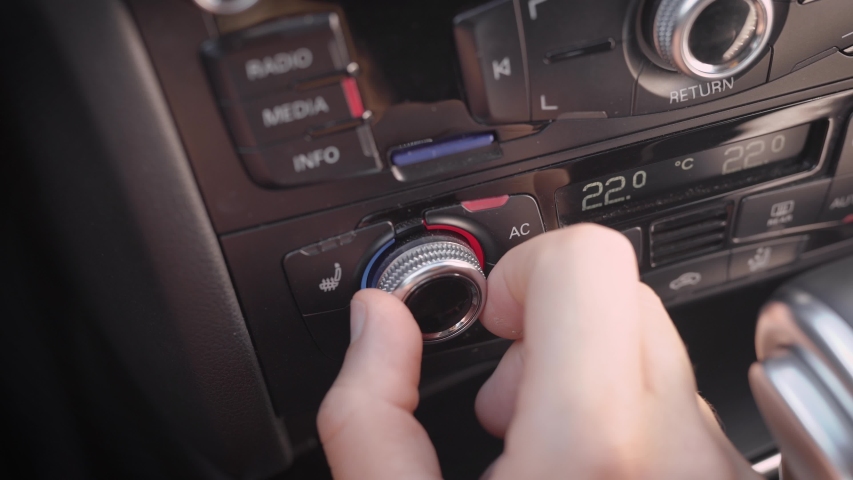 changing radio station while driving car Stock Footage Video (100% ...