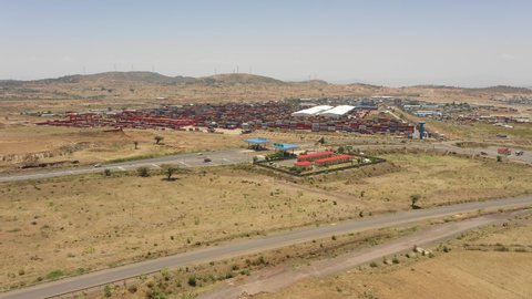 Mojo Ethiopia March 2019 Aerial View Stock Footage Video (100% Royalty ...