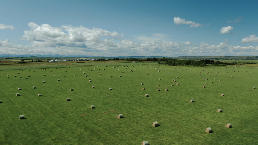 Grassland, Farm, and skies landscape in Alberta image - Free stock ...