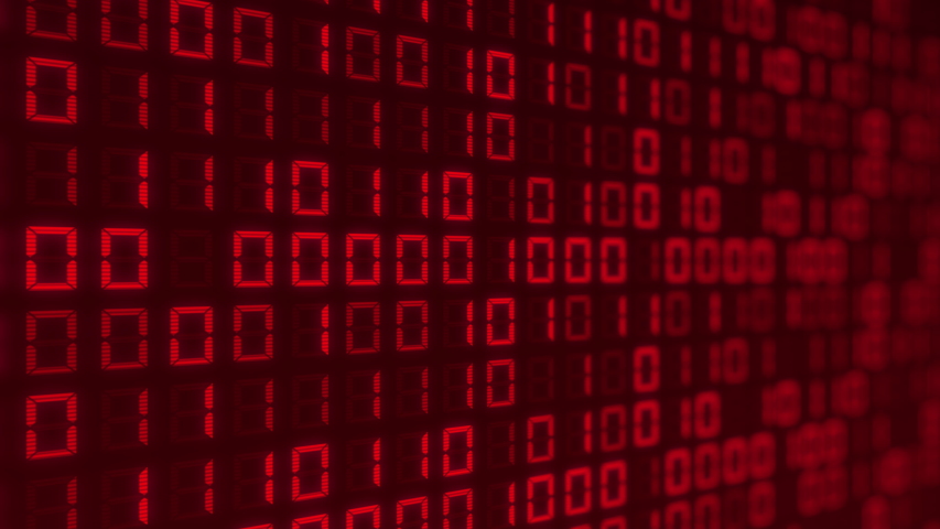 Program Hex Virus Detected Red Text Stock Footage Video (100% Royalty ...