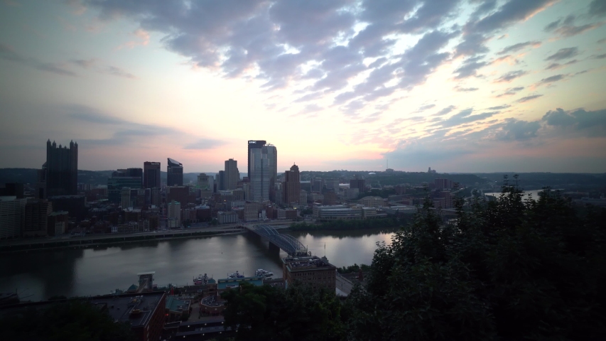River landscape and Cityscape in Pittsburgh, Pennsylvania image - Free ...