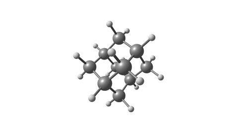Rotating Adamantane Molecular Structure Video Stock Footage Video (100% ...