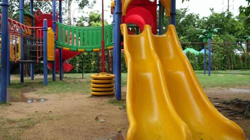 playground slider park Stock Footage Video (100% Royalty-free ...