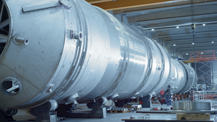 Heavy Industry Manufacturing Facility Factory Stock Footage Video (100% ...